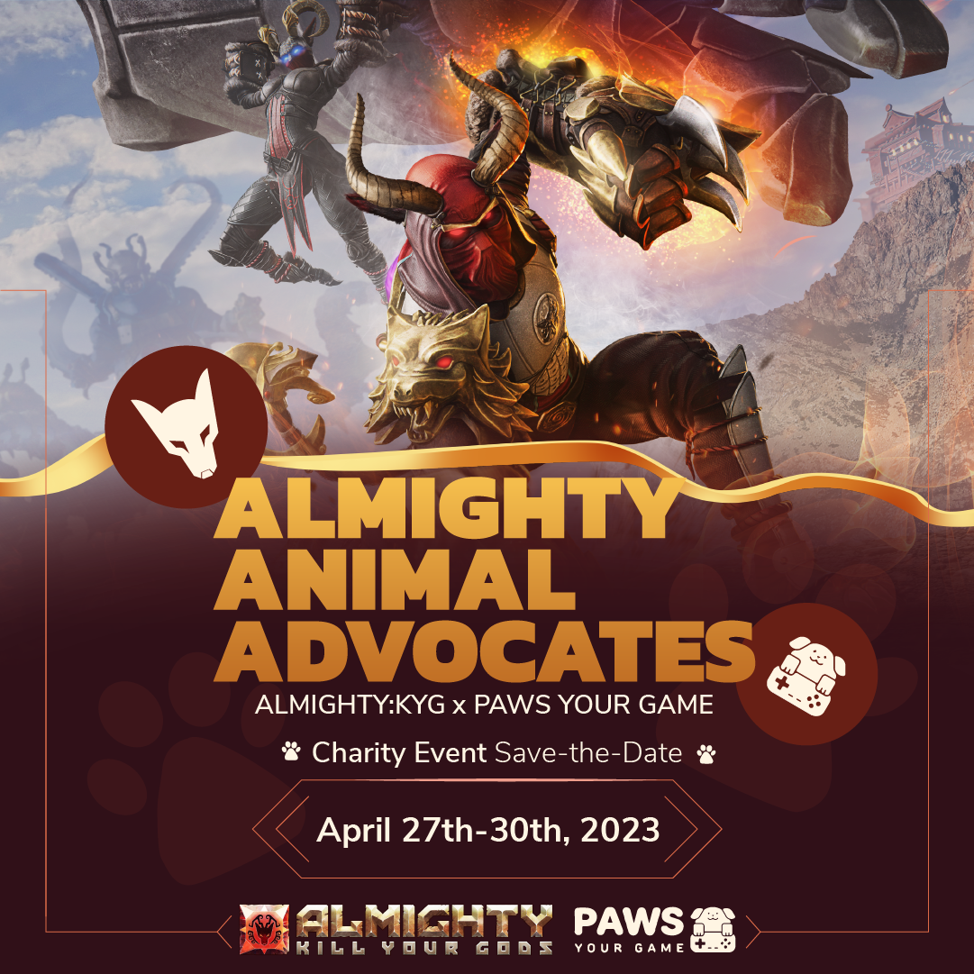 🐺 Almighty Animal Advocates Charity Event 4/27-4/30 💝 - Versus Evil